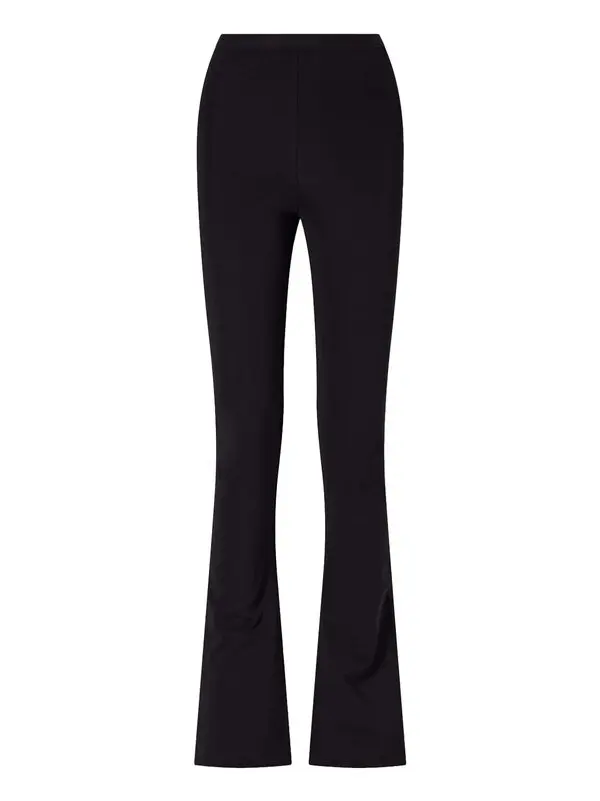 Rick Owens Carmen Jersey Flared Trousers - Black