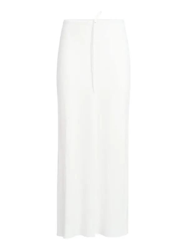 Brunello Cucinelli Midi Skirt With Drawstring - Beige