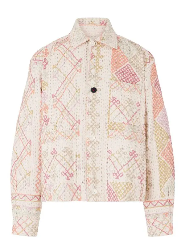 KARDO Cotton-jacquard Jacket - Pink