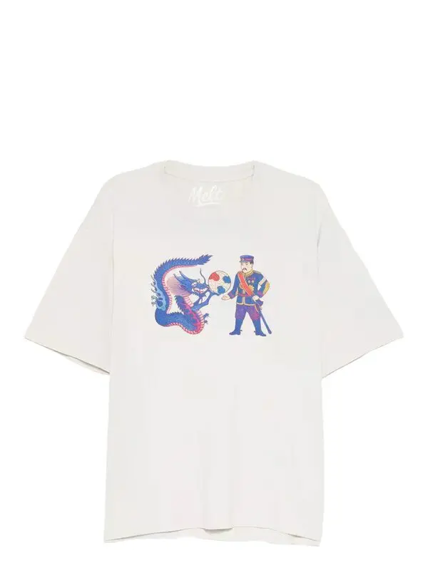 MELT Graphic-print T-shirt - Neutrals