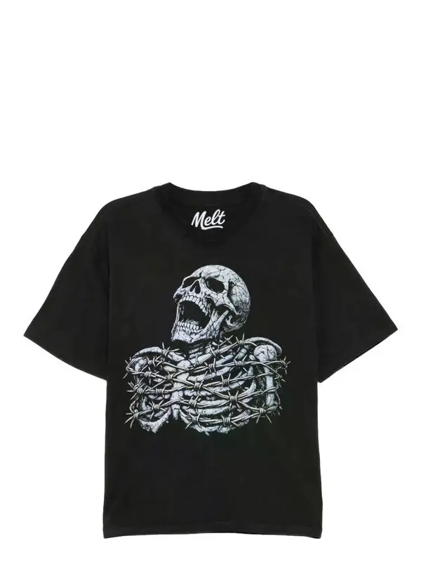 MELT Skull-print T-shirt - Grey