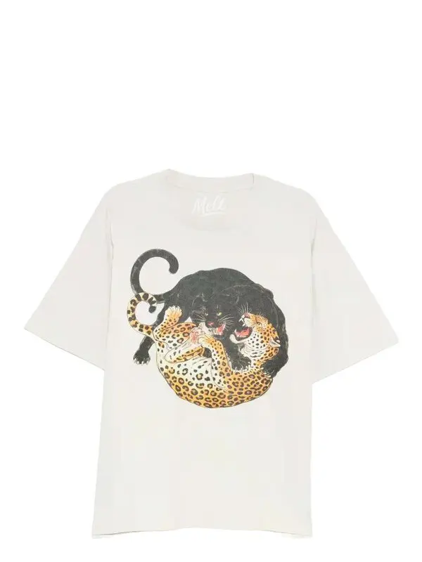 MELT Animal-print T-shirt - Neutrals