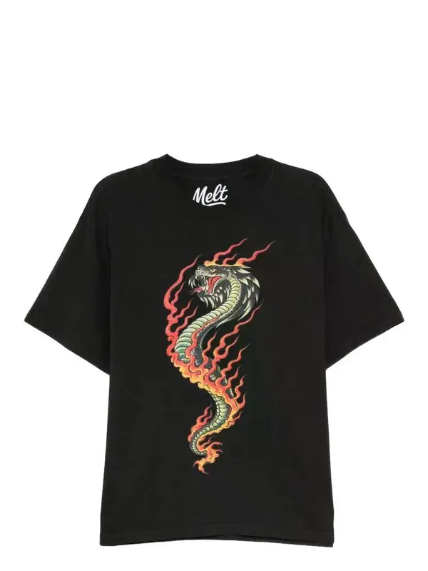 MELT Dragon-print T-shirt - Grey