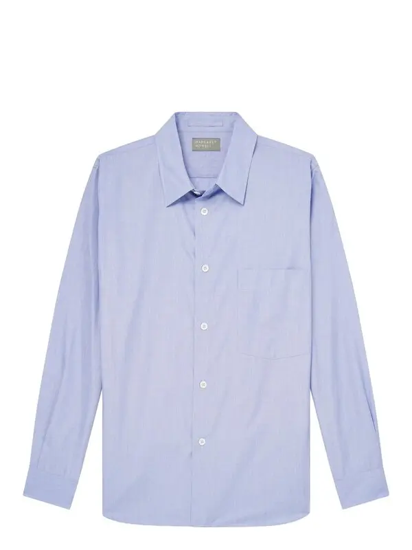 MARGARET HOWELL Cotton-poplin Shirt - Blue