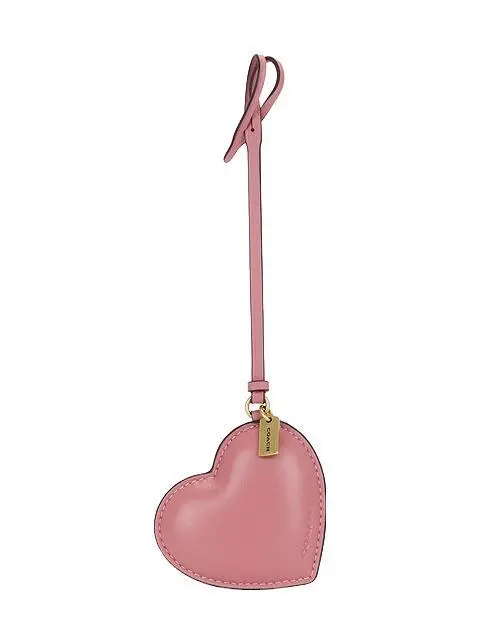 COACH Heart Puffy Bag Charm In Mauve - Peony
