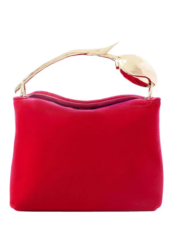 Erdem Velvet "bloom" Clutch - Pink