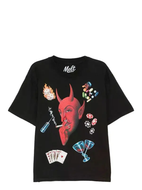 MELT Graphic-print T-shirt - Grey
