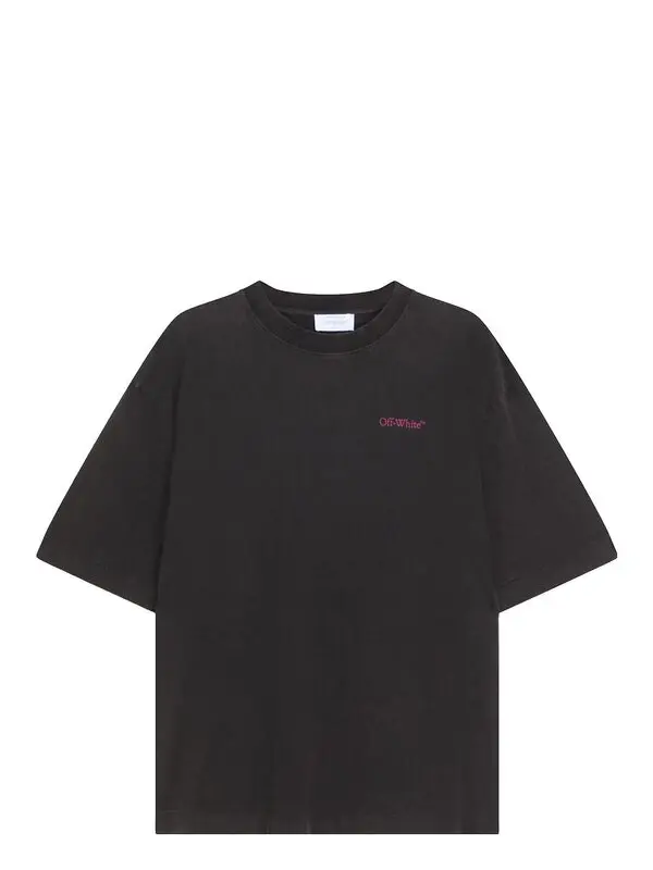 Off-White Printed Cottonjersey Tshirt - Black