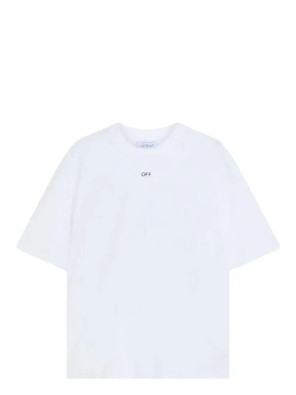 Off-White Printed Cottonjersey Tshirt - White