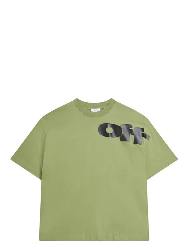 Off-White Logoprint Cottonjersey Tshirt - Leaf Green