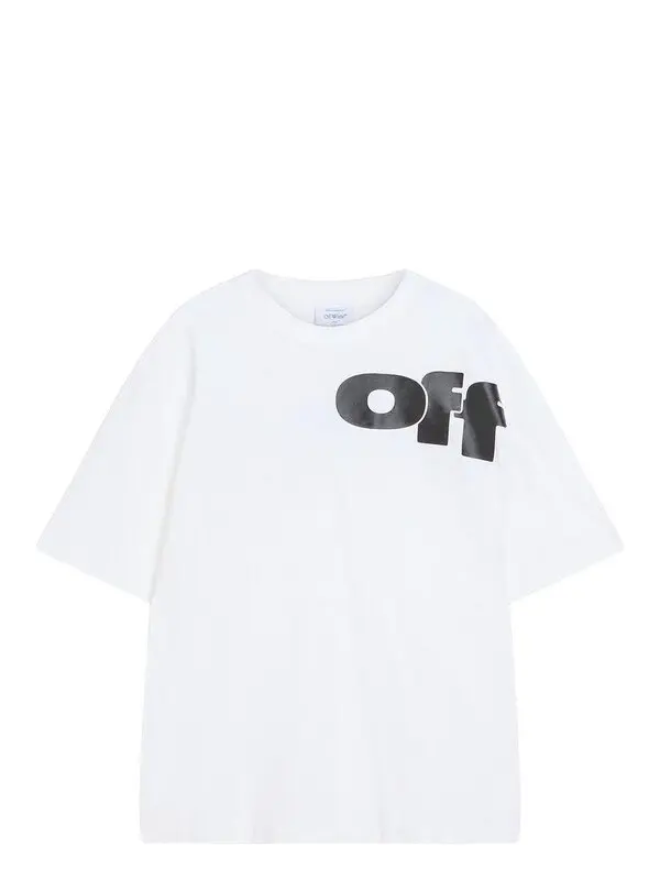 Off-White Logoprint Cottonjersey Tshirt - White
