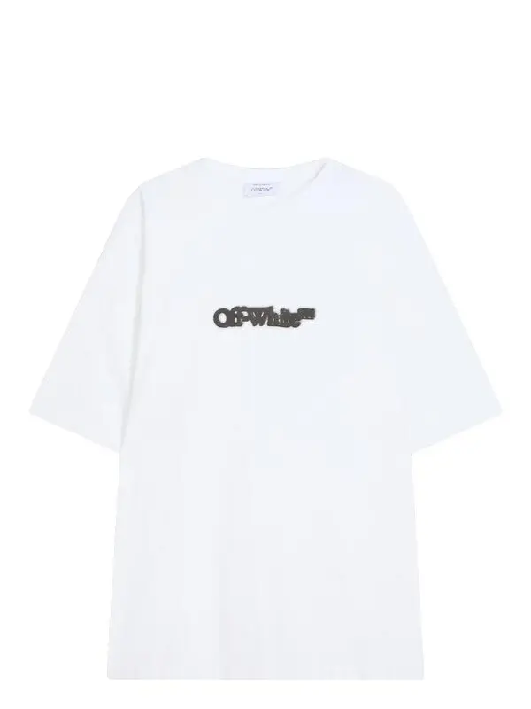 Off-White Printed Cottonjersey Tshirt - White