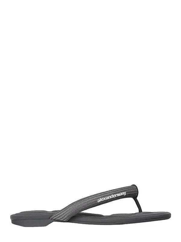 Alexander Wang Jenna Tubular Strap Thong Sandals - Grey