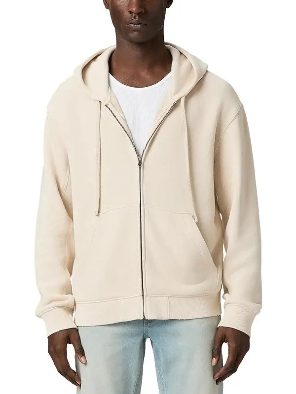 Paige Full Zip Hoodie - Washed Vanilla Bean