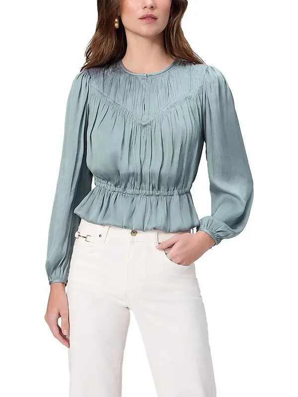 Paige Gansevoort Peplum Top - Surf