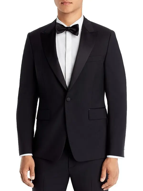 Paul Smith Wool & Mohair Tailored Fit Tuxedo - Black