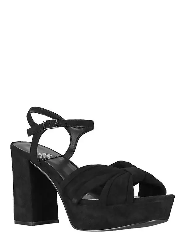 Jeffrey Campbell Dalida Platform Sandals - Black Suede