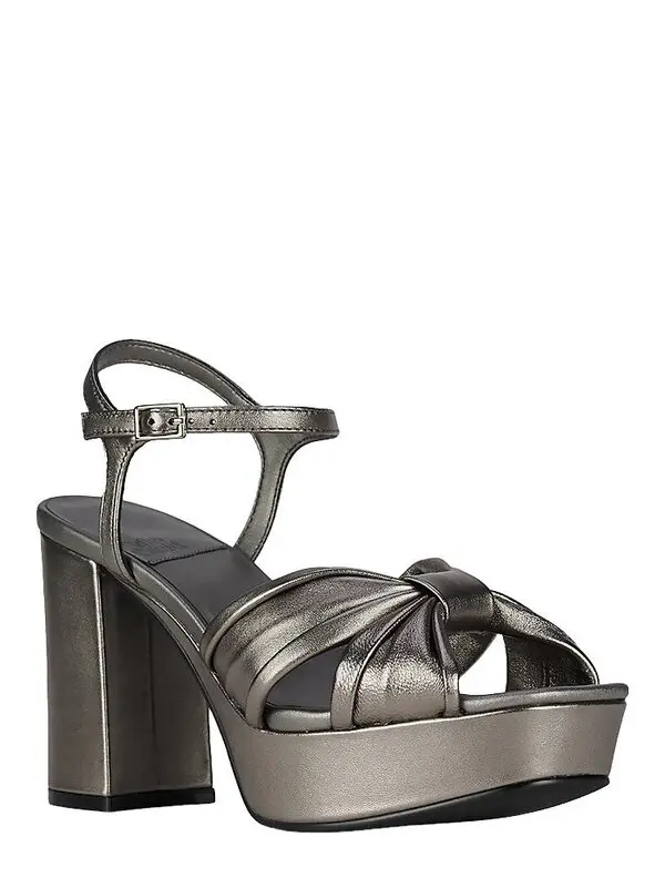 Jeffrey Campbell Dalida Platform Sandals - Pewter