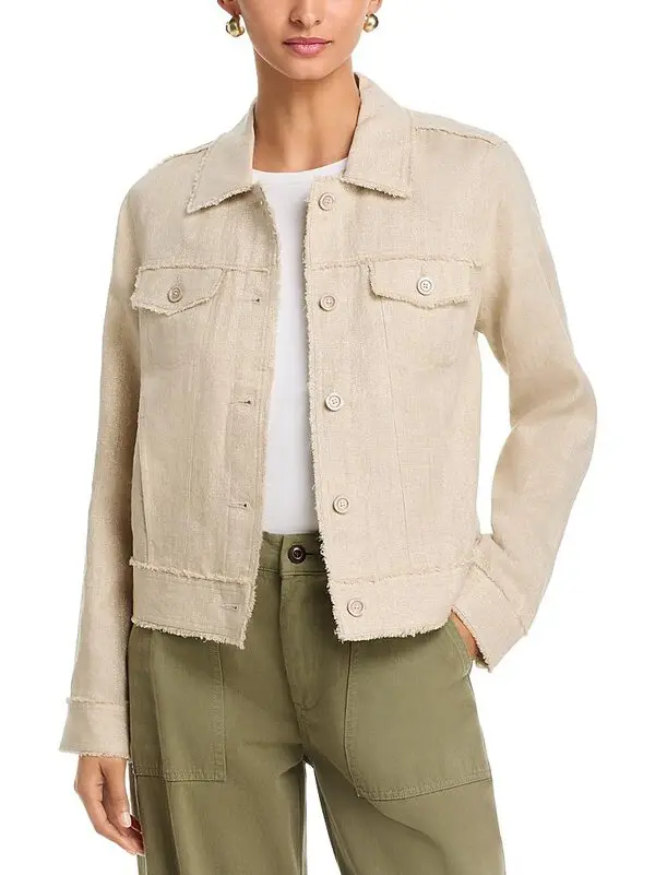 Tommy Bahama Two Palms Raw Edge Shine Jacket - Natural Linen