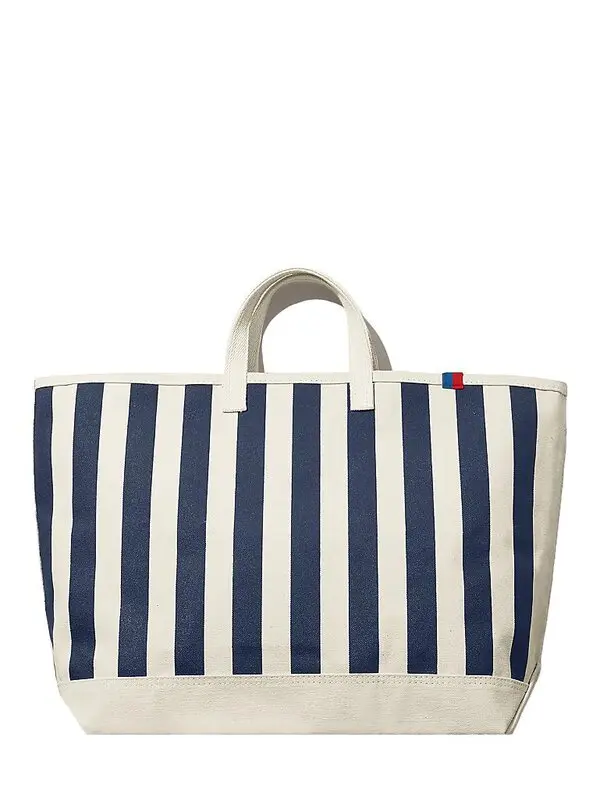 Kule Striped Canvas Tote Bag - Navy