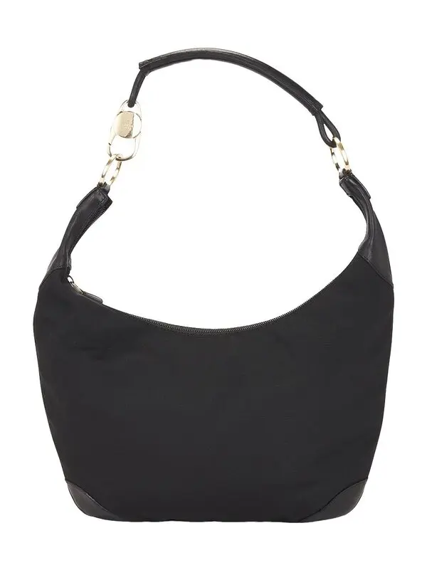 Gucci Clasp Hobo Bag - Black