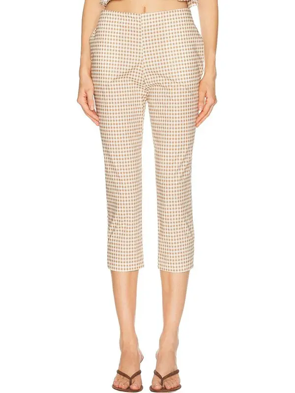 Caroline Constas Andi Capri Pant - Beige