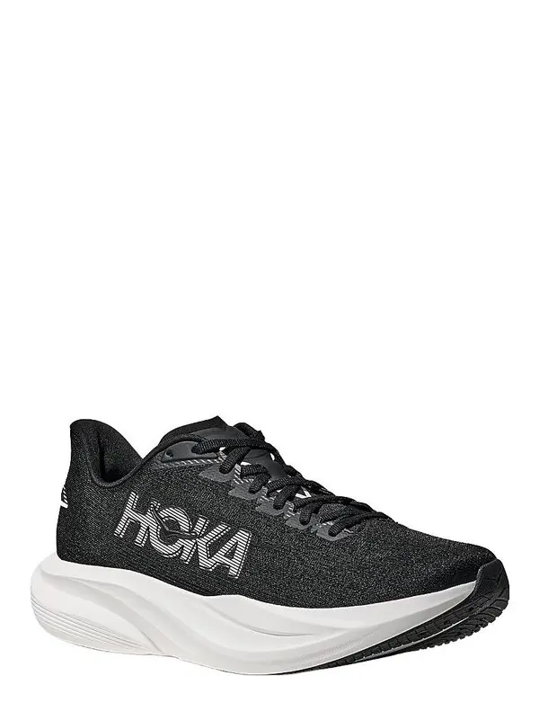 HOKA® Mach 7 Running Sneakers - Black/white