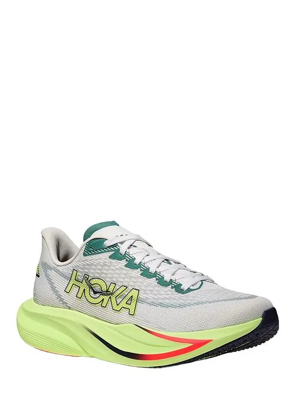 HOKA® Mach 7 Running Sneakers - Frost/neon Yuzu