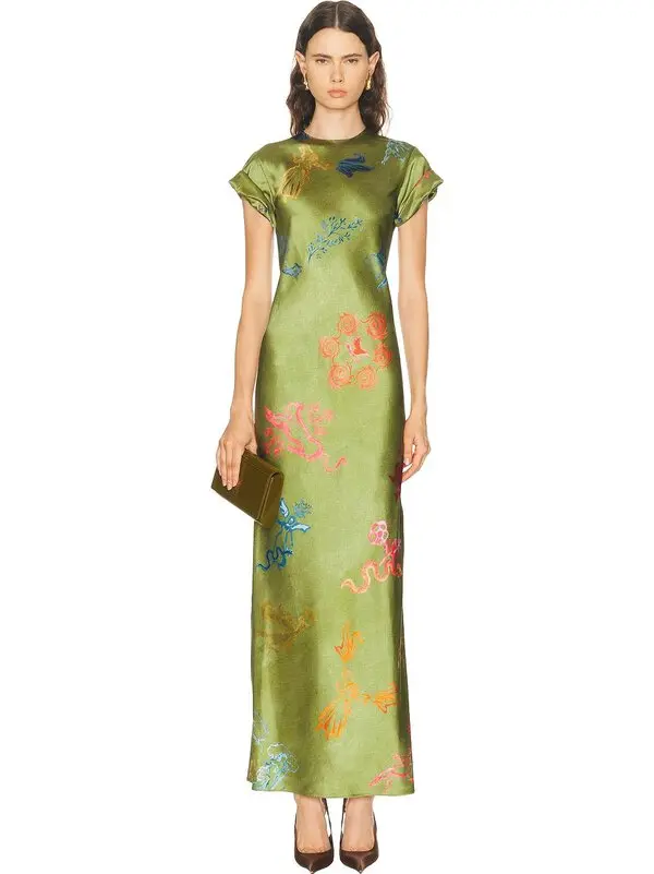 Alejandra Alonso Rojas Nausheen Dress - Green Print