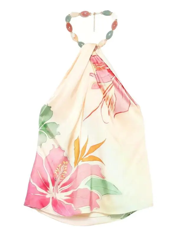 Retrofete Milani Floral Top - Neutrals
