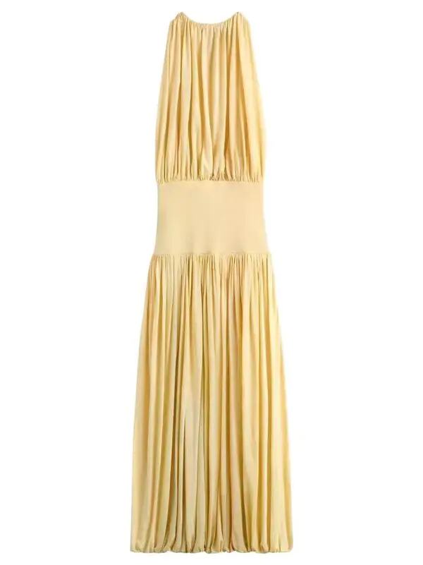 TOTEME Soft Gathered Dress - Neutrals