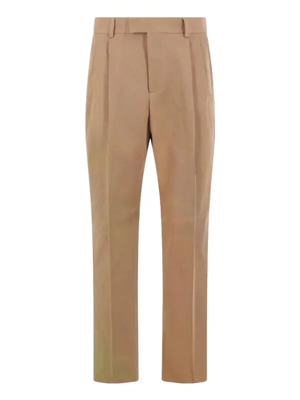 SALON C. LUNDMAN Double-pleat Trousers - Neutrals