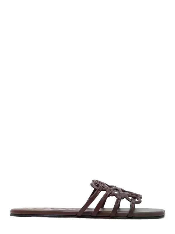 Loewe Cut-out Strap Sandals - Red