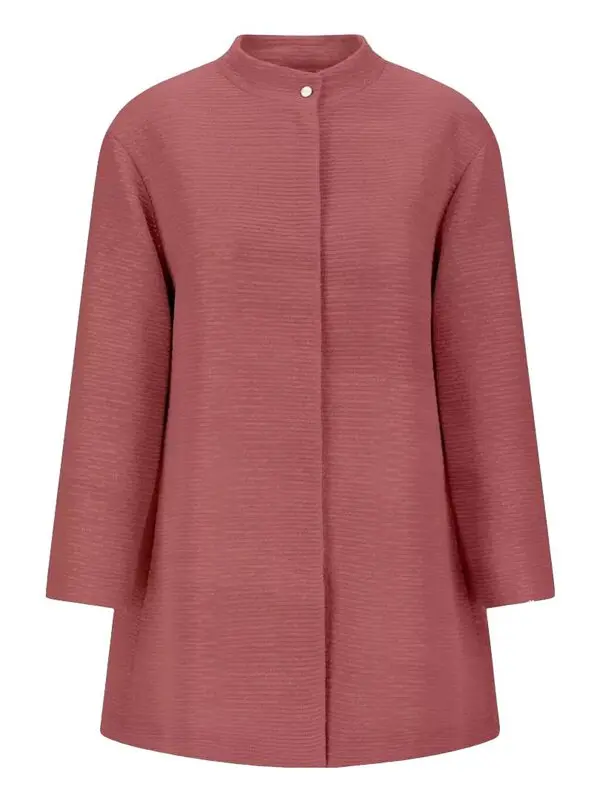 Herno Mid-length Coat With Stand Collar - Pink