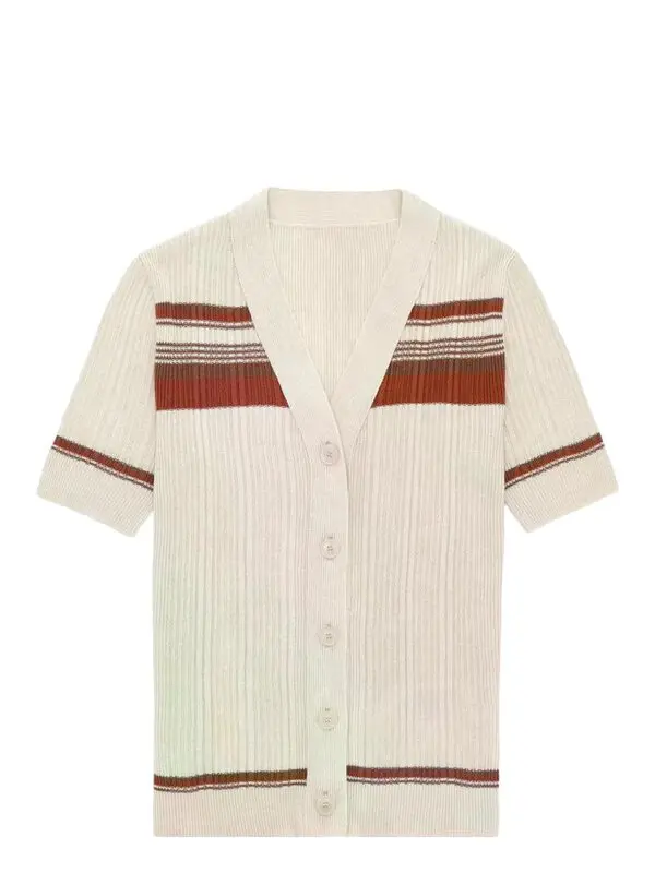 FORTELA Clarisse Striped Cardigan - Neutrals