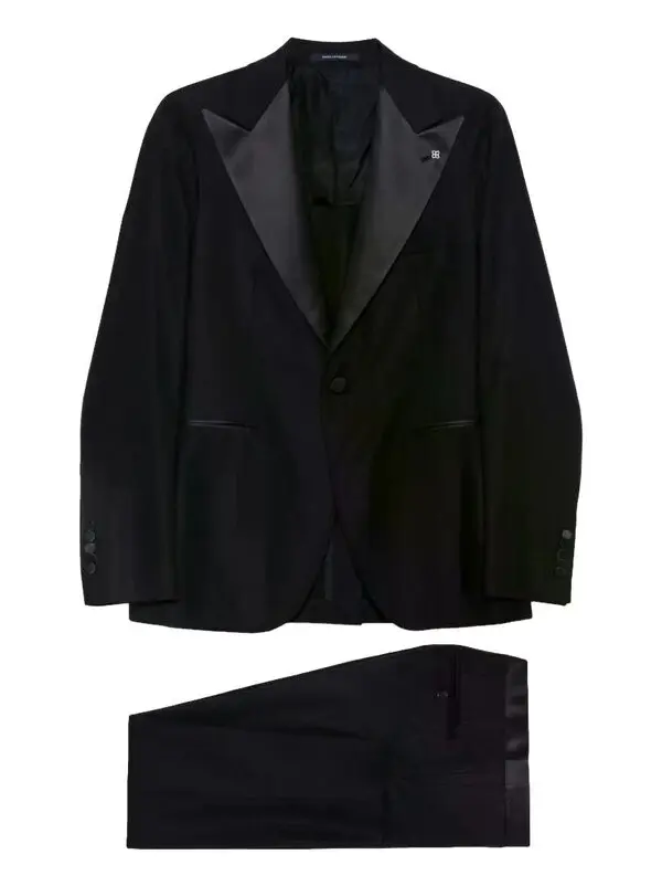 Tagliatore Button Single-breasted Suit - Black