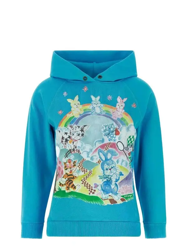 Kenzo Graphic-print Hoodie - Blue