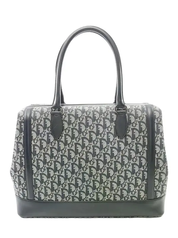 Dior 2010-2016 Diorissimo Trotter Canvas Doctors Bag Handbag - Blue