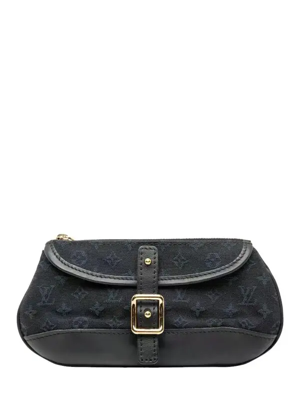 LOUIS VUITTON 2003 Monogram Mini Lin Anne Sophie Pouch - Blue