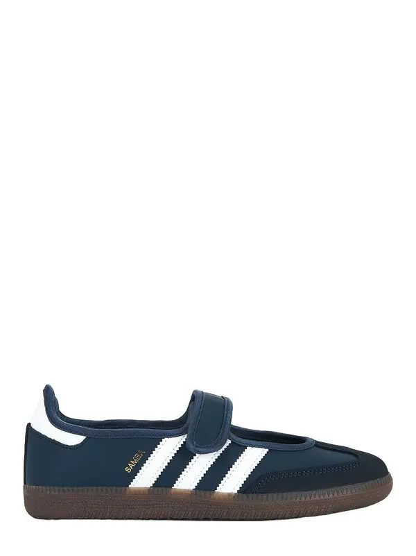 ADIDAS ORIGINALS Samba Jane Sneaker - Crew Navy  Footwear White  & Gold Metall