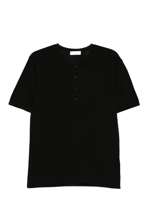 ROBERTO COLLINA Button Knitwear - Black