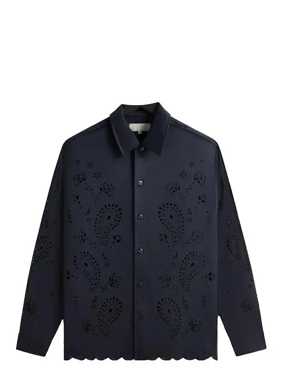 Kith Isaac Microsuede Long Sleeve Buttondown - Define