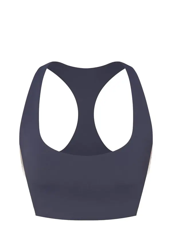SKIMS Racerback Bra Top | Black | | Nike Matte Shine Mix - Deep Royal And Stone