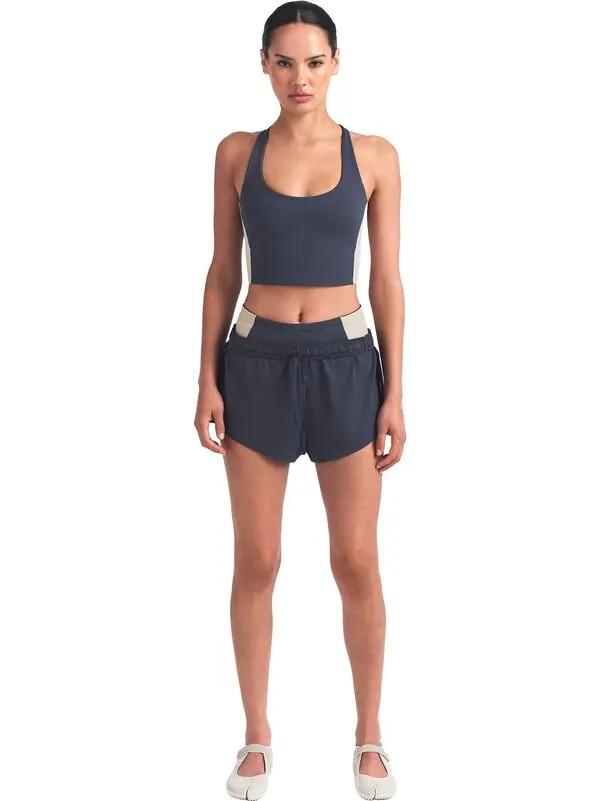 SKIMS Racerback Bra Top | Blue | | Nike Matte Shine Mix - Deep Royal And Stone
