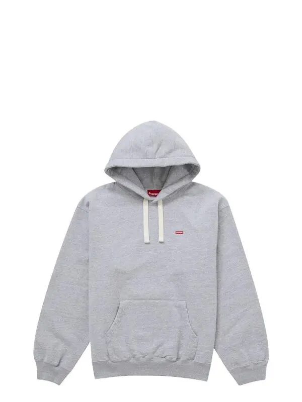 Supreme Small Box Drawcord Hooded Sweatshirt - Heather Grey