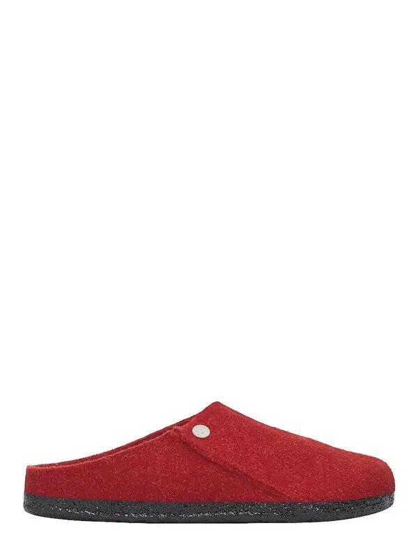 BIRKENSTOCK Zermatt Shearling Wool Felt Slippers - Active Red