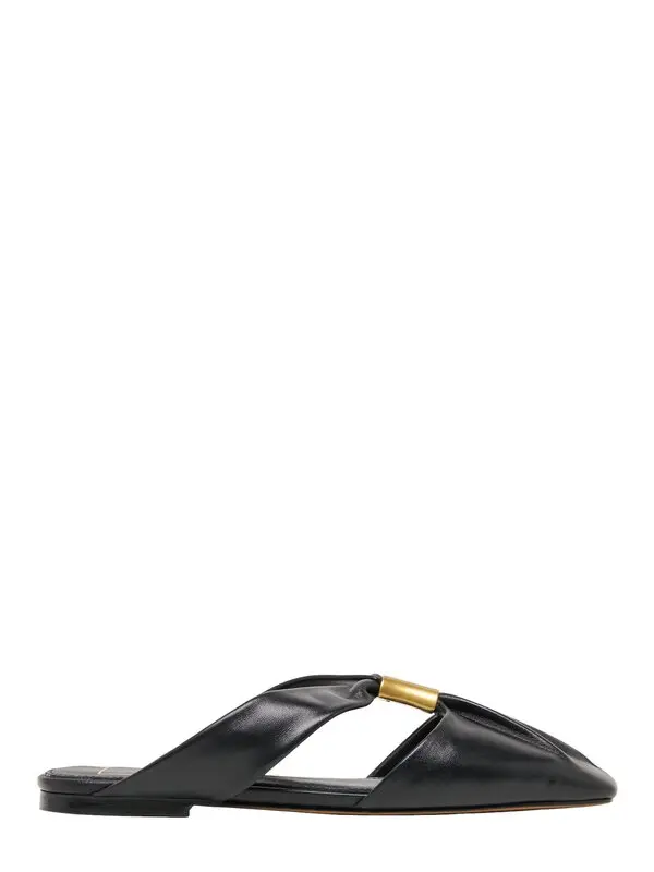 DOLCEVITA Franey Leather Flats - Black Leather