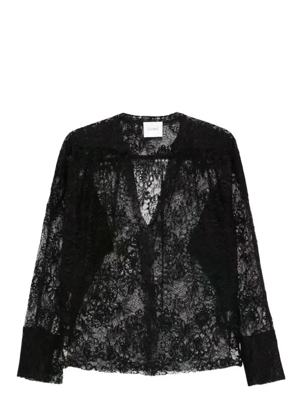 NUDE Lace Blouse - Black