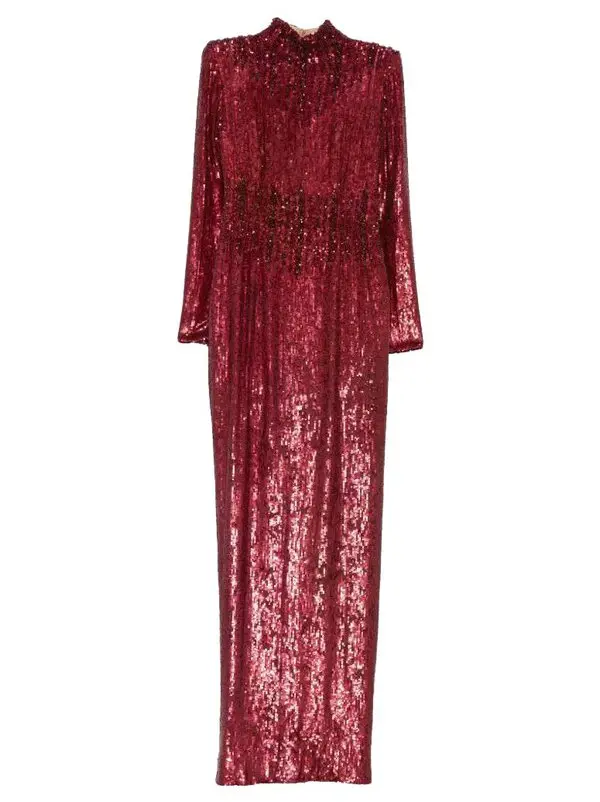 M.MARQUISE Sequin Embellished Maxi Dress - Red