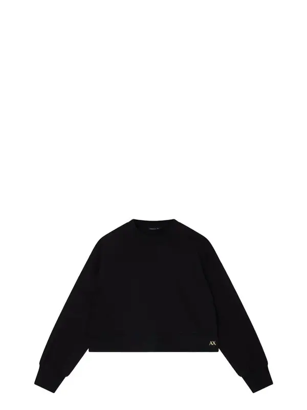 Armani Exchange Logo-detail Sweatshirt - Black